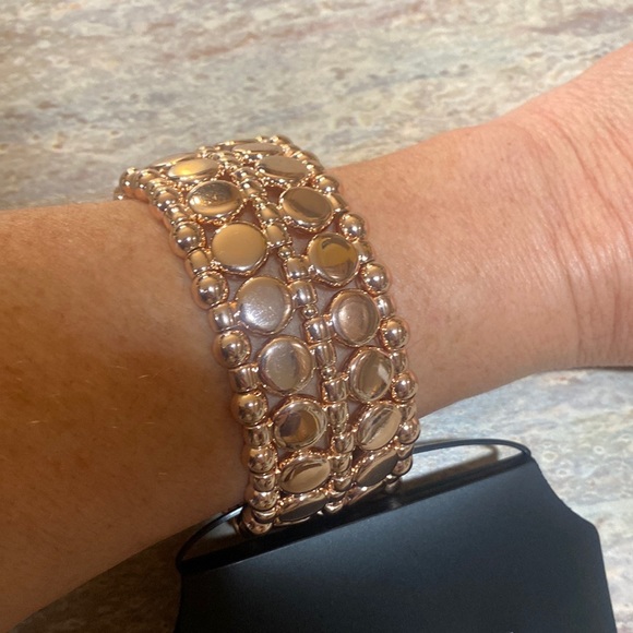 Lane Bryant | Jewelry | New Lane Bryant Rose Gold Stretch Bracelet ...
